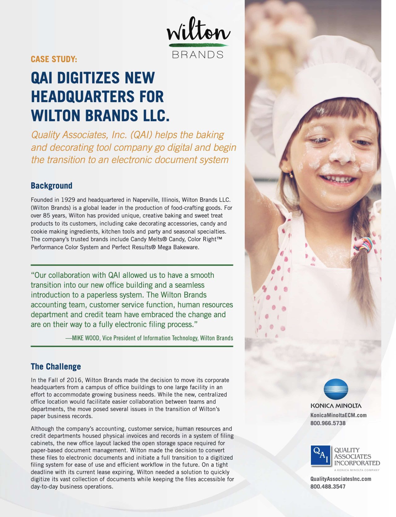 QAI Digitizes HQ for Wilton Brands | Quality Associates Inc.
